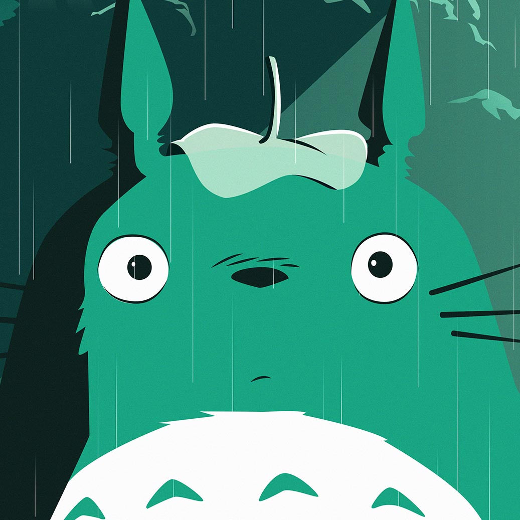 'Mori No Nushi' Rain Variant- by Julien Rico Jr - Limited Edition Prin – Moor-Art Gallery