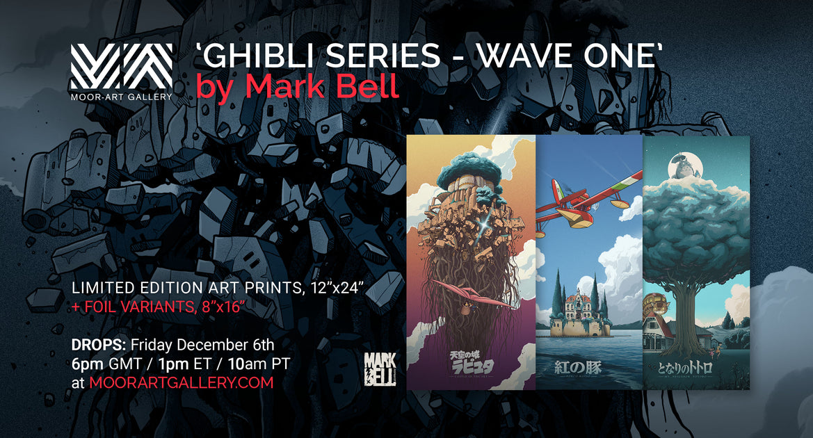 Mark Bell conveys the wonder of Studio Ghibli with art for three of it ...