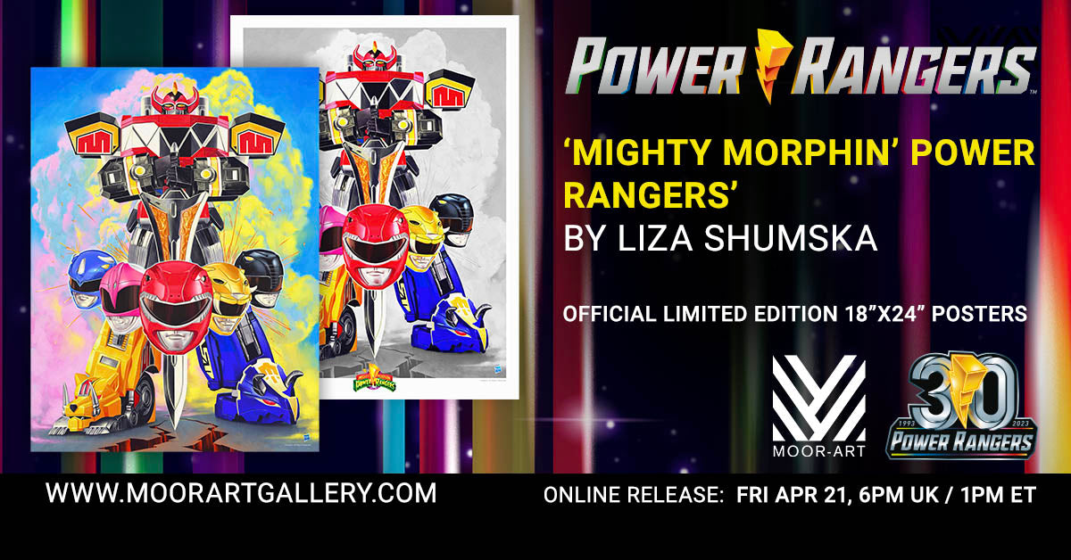 Celebrating 30 Years of Mighty Morphin Power Rangers with art by Liza ...