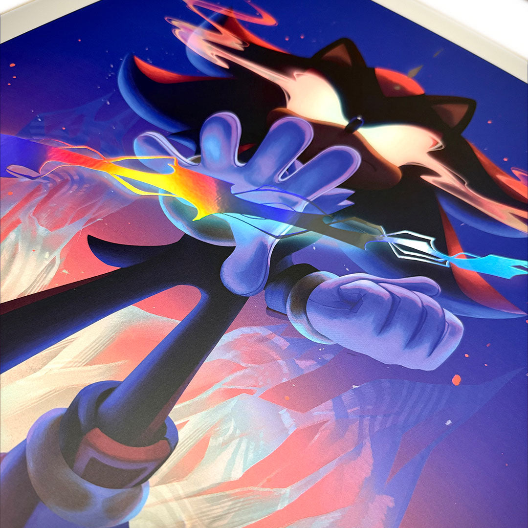 'Shadow: Chaos Spear'- Holographic Foil - Limited Edition Art Print -1 ...