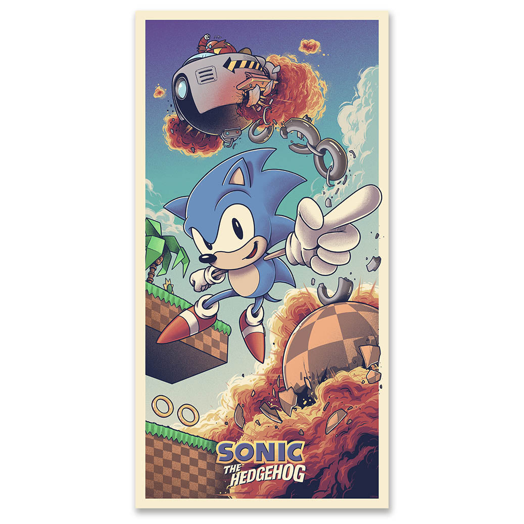 'Sonic the Hedgehog' by Mark Bell - Limited Edition Fine Art Print -12 ...