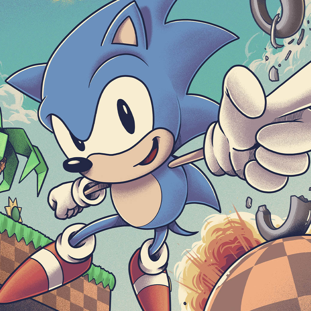 'Sonic the Hedgehog' by Mark Bell - Timed Edition 'PRIMO' Print + arti ...