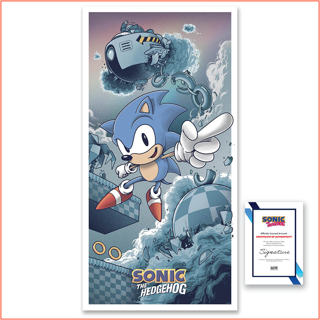'Sonic the Hedgehog' by Mark Bell - Timed Edition 'PRIMO' Print + arti ...