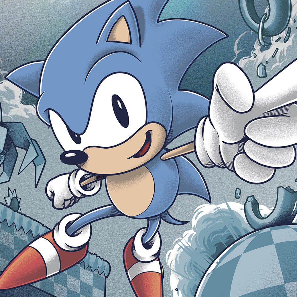 'Sonic the Hedgehog' by Mark Bell - Limited Edition Fine Art Print -12 ...