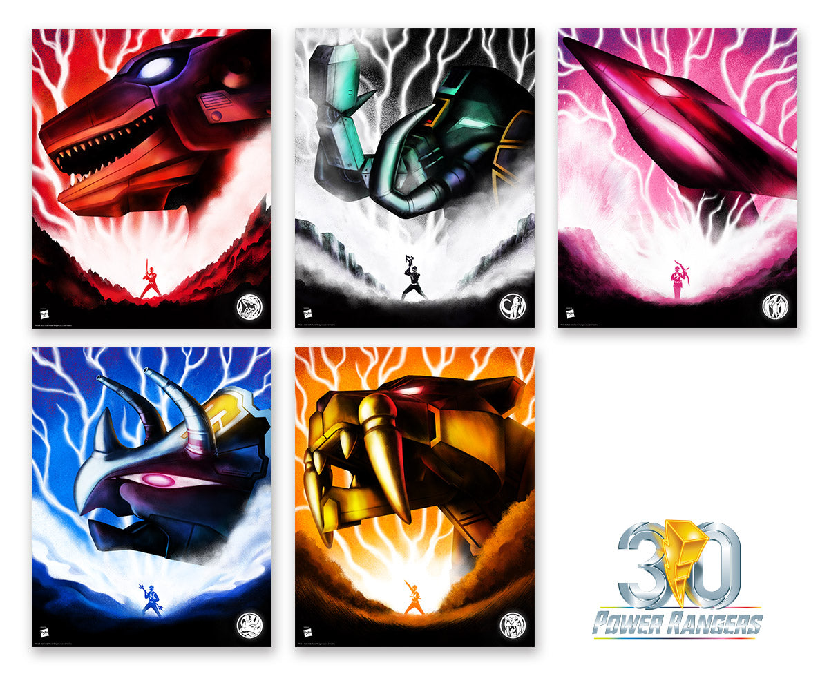 Carly AF - Power Rangers Dino Zords - Ltd Edition Art Prints - 8" x 10 ...