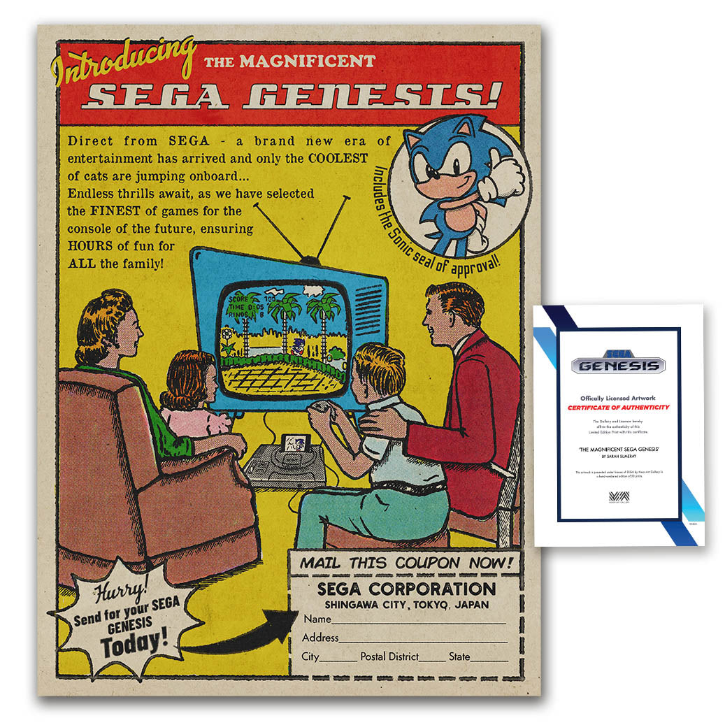 'The Magnificent SEGA Mega Drive / Genesis' by Sarah Sumeray - Limited ...