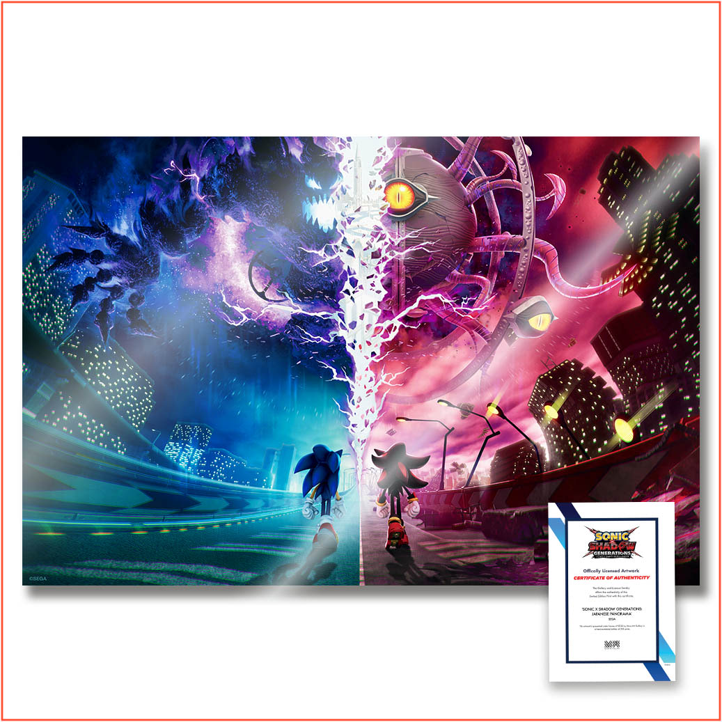 'Sonic x Shadow Generations: Japanese Pano'- 'PRIMO PLEX' Acrylic Art ...
