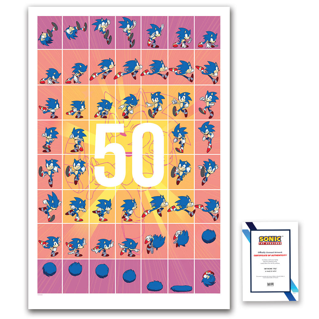'Sonic the Hedgehog IDW #50 RI-B' by Tyson Hesse - Limited Edition Art ...