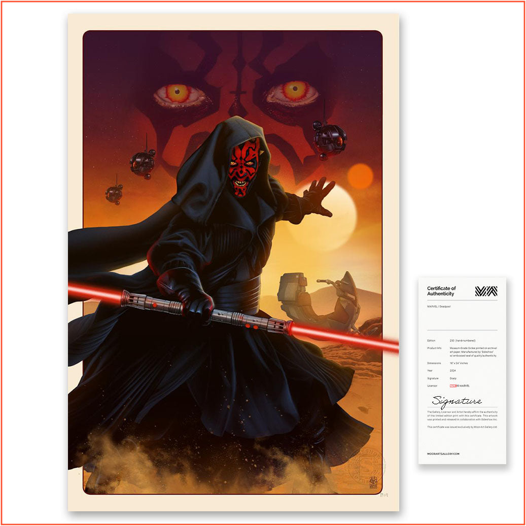 'Darth Maul™: The Phantom Menace™' - by Vance Kelly - Limited 'Primo ...