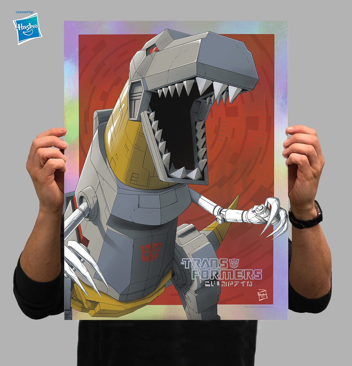Housebear - Transformers 'Grimlock' (Holo foil) - Ltd Screenprint post ...