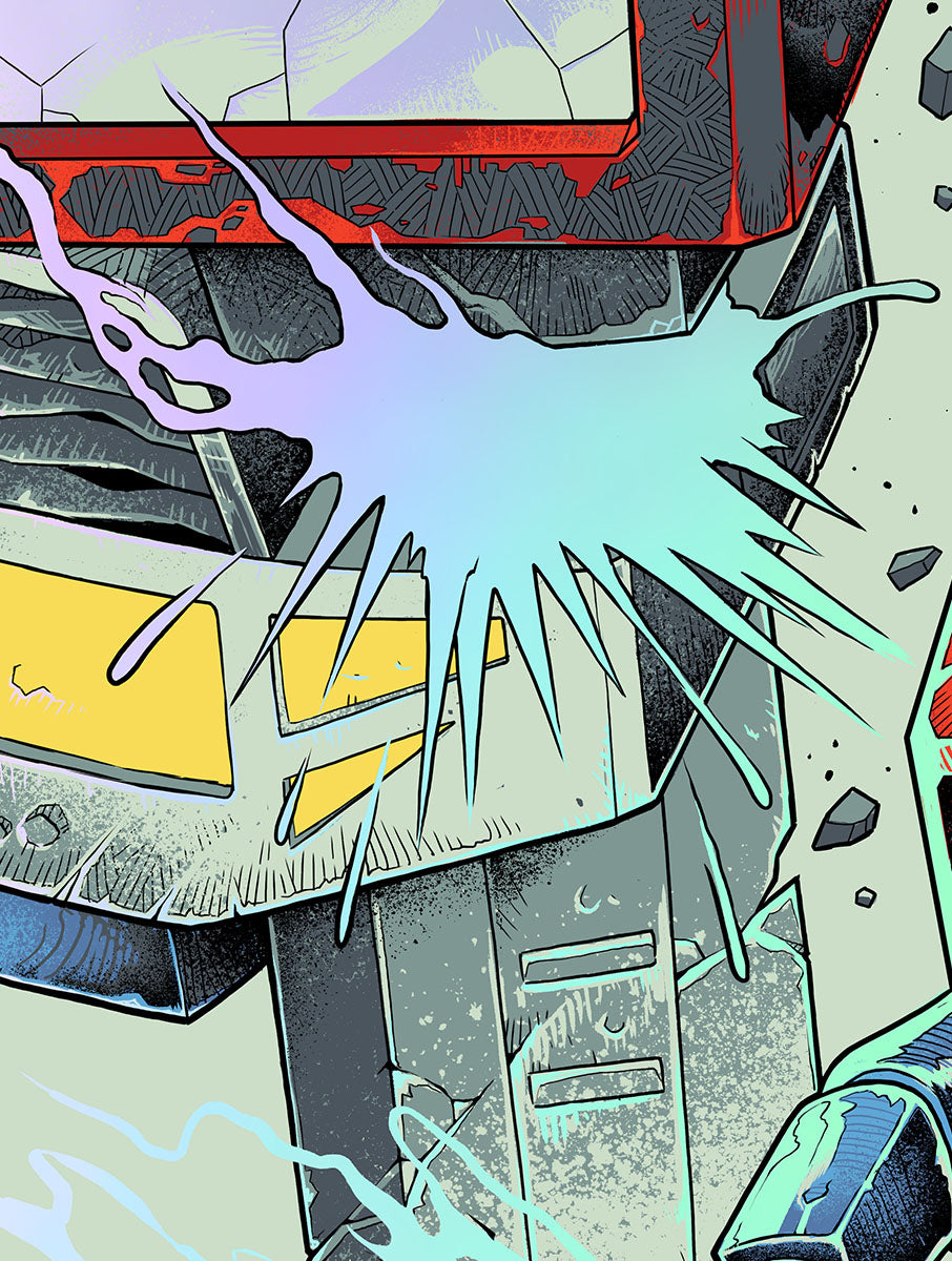 Luke Preece - Ltd Edition Optimus Prime Poster on Foil- 18" x 24 ...